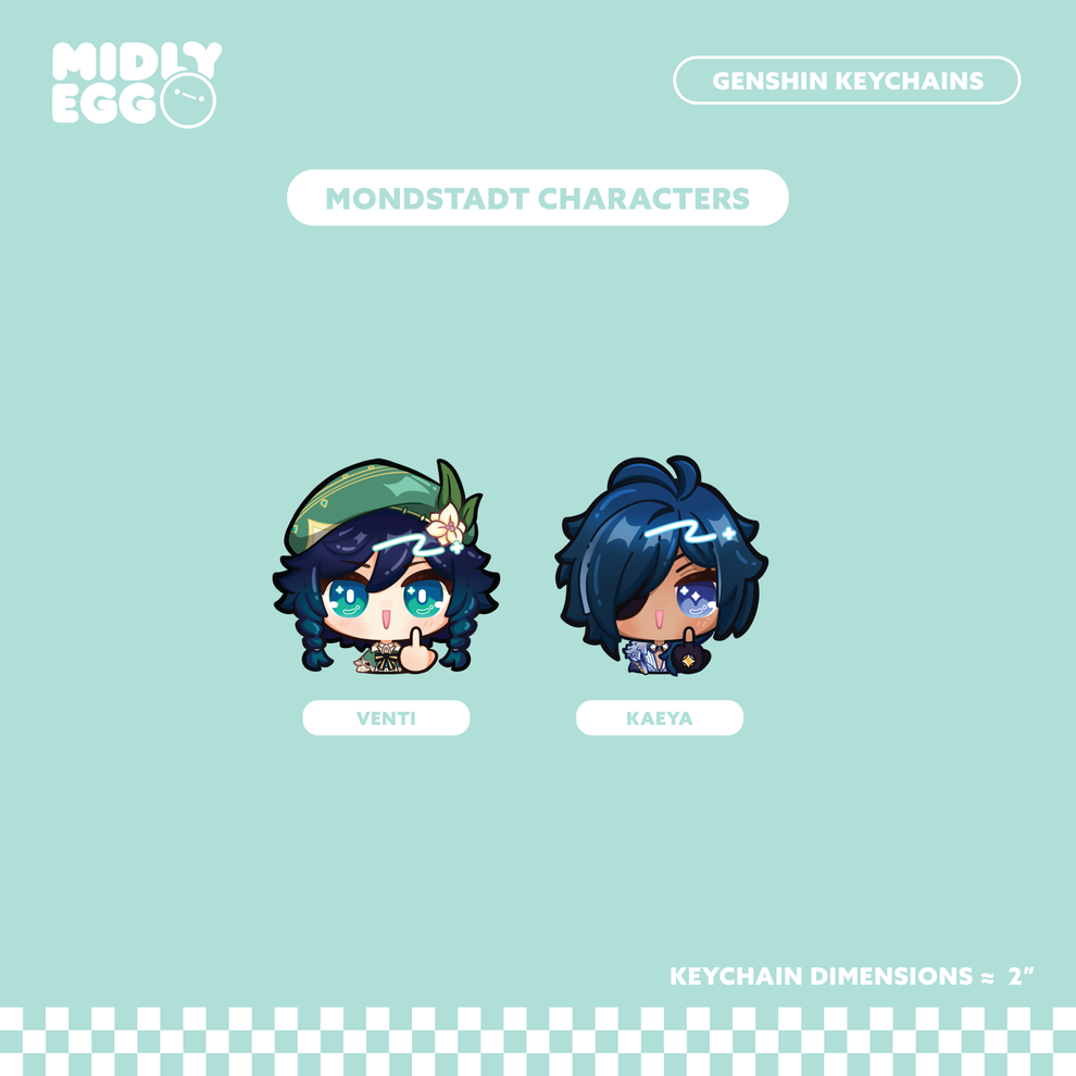 50% OFF Genshin Middle Finger Keychain – Midly Egg