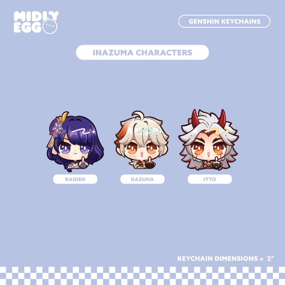 Genshin Middle Finger Keychain – Midly Egg